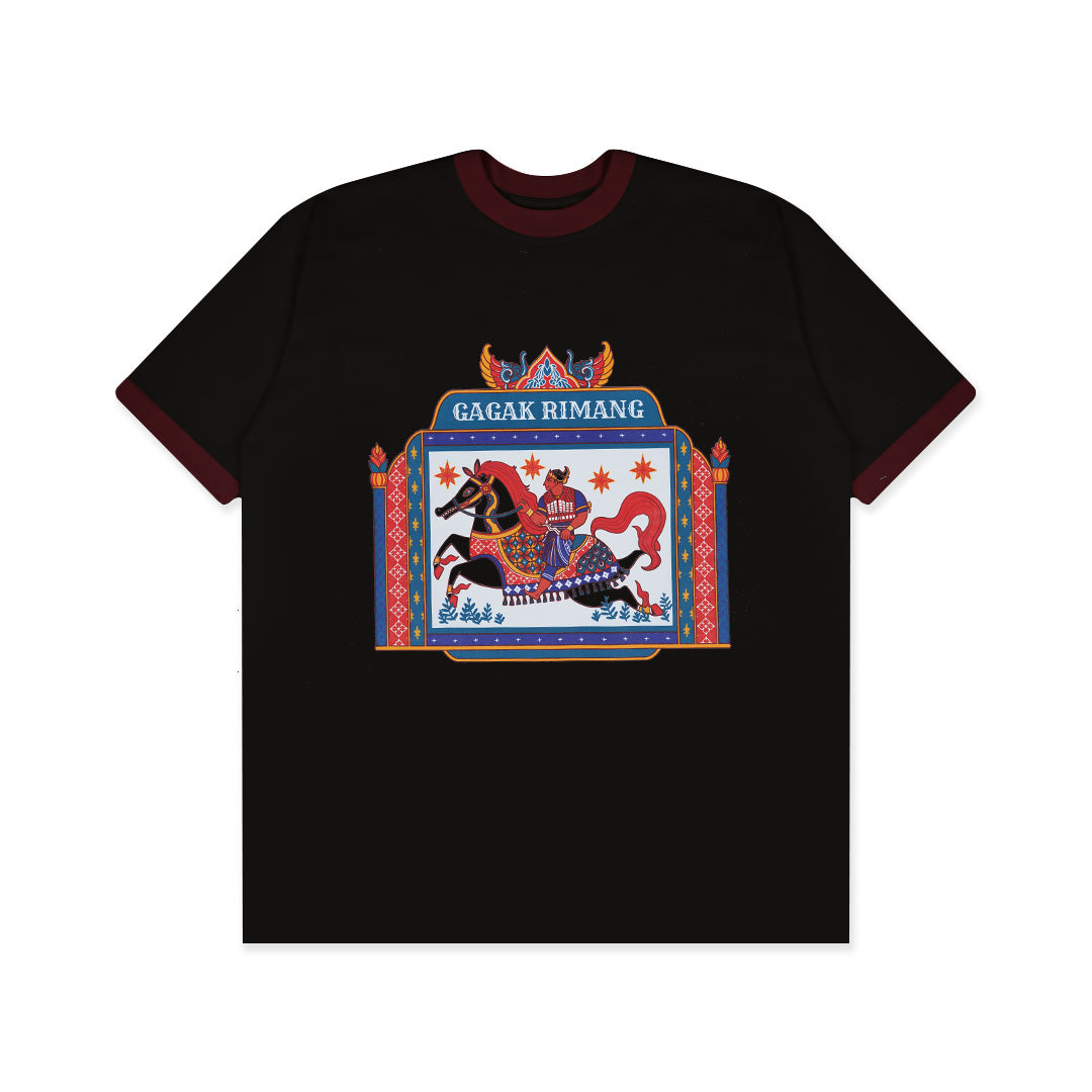 Dagadu Kaos Ringger Tee Legacy Gagak Rimang - Black – Dagadu Official Store